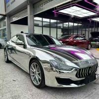 China GWFFILM Glossy Metallic Chrome Stain Metallic Car Paint Protection Film Self Adhesive Foil Auto Wraps Stickers Color PPF for sale