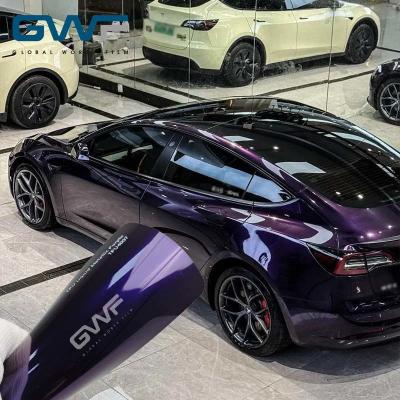 China TPU Liquid Metallic Purple Color PPF Paint Protection Film Manufacturing Color PPF Film TPU Car Wrap for sale