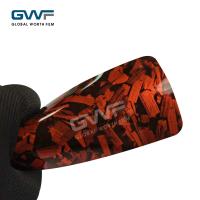 China Forged Car Protection TPU Color PPF Carbon Fiber Film Orange Red Black Blue Silver Yellow Self Adhesive Foil for sale