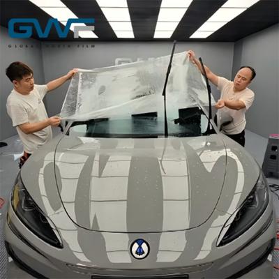 China KPU Clear Windshield Protection Film Explosion Proof High Definition Windscreen Protector for sale