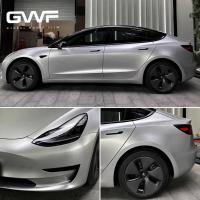 China PVC Reflective Chameleon Car Wrap Matt Chrome Metallic Pink Red Orange Vinyl Film for sale