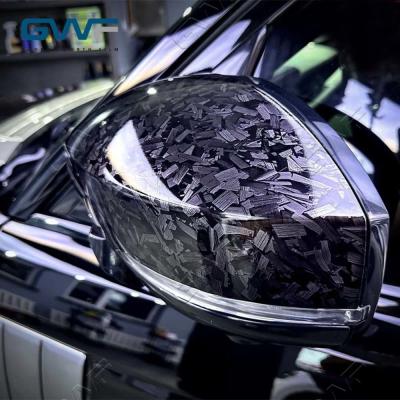 China Self Adhesive  PET Forged Carbon Fiber Black Car Wrap Satin Air Bubble Free Auto Film Vinyl Car Wrap for sale