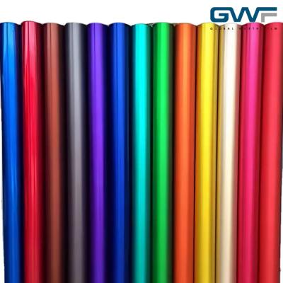 China PVC Reflective Chameleon Car Wrap Matt Chrome Metallic Pink Red Orange Vinyl Film for sale
