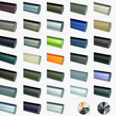 China Understated Luxury PVC PET Liner Vinyl Car Wrap Color Changing Liquid Green Satin Black TPU Film for sale
