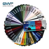China GWFILM 526 Colors PET Vehicle Vinyl Wrap Super Gloss Color Shift Ghost Midnight Gold White for sale