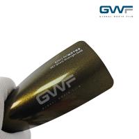 China GWFILM 526 Colors PET Vehicle Vinyl Wrap Super Gloss Color Shift Ghost Midnight Gold White for sale