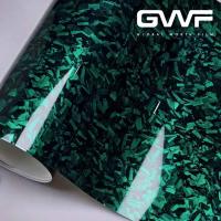 China Glossy Purple Forged Carbon Fiber Chameleon Vinyl Car Wrap Film Holographic Motorcycle Stickers Decals for sale
