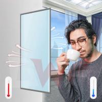 China Blue Glass Decorative Window Film Solar Tint Static Cling For Building Privacy Protection for sale