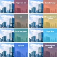China Blue Glass Decorative Window Film Solar Tint Static Cling For Building Privacy Protection for sale
