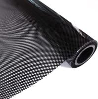 China One Way Perforated Black Vinyl Privacy Window Film Electrostatic Adhesive Glass Wrap Roll for sale