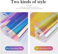 China Decorative Building Film Decoration Colorful Chameleon Rainbow Glass Sticker Window Tint Dichroic Film Tint Window for sale