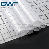 China Waterproof Decorative Window Film Privacy Door Covering Anti UV Striped Pattern for sale