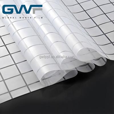 China Waterproof Decorative Window Film Privacy Door Covering Anti UV Striped Pattern for sale