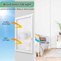 China GWF Matte Window Privacy Frosted Glass Films Tint Sun Blocking for sale