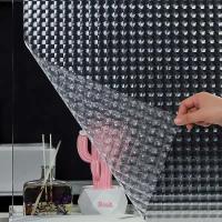 China Decorative Frosted Static Cling Obscure Window Film Tint 3D Cat Eye ODM for sale