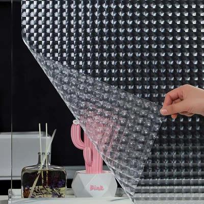 China Decorative Frosted Static Cling Obscure Window Film Tint 3D Cat Eye ODM for sale
