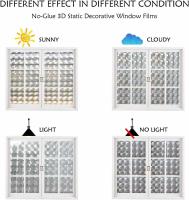 China Decorative Frosted Static Cling Obscure Window Film Tint 3D Cat Eye ODM for sale