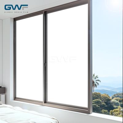 China Matte White Removable Decorative Window Film Frosted Privacy Sticker For Bedroom Bathroom for sale