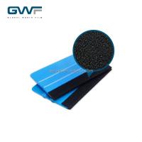 China Custom Logo Window Film Tools Screen Printing Squeegees Plastic Felt Applicator Replaceable for sale