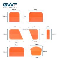 China Plastic Tinting Window Film Tools Blue Vinyl Wrapping Squeegee for sale