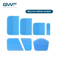 China Plastic Tinting Window Film Tools Blue Vinyl Wrapping Squeegee for sale