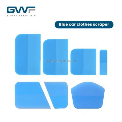 China Plastic Tinting Window Film Tools Blue Vinyl Wrapping Squeegee for sale