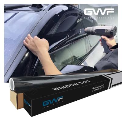 China Sun Heat Control Nano Ceramic Solar Car Window Tint Film UV Proof 5% 35% 50% 70% 80% VLT 2 Ply Window Tint Film for sale