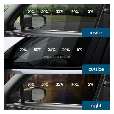 China Ultra HD PET Nano Ceramic Sun Film Heat Resistant Car Window Solar Carbon Tint Film for sale