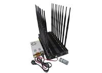 China 18 Antennas GPS Signal Jammer 2G 3G 4G WiFi GPS LOJACK With Infrared Remote Control for sale