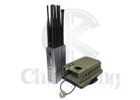 China Portable Mobile Phone Signal Jamming Device With Bigger Hot Sink And Battery Lojack for sale