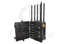 China Portable Military Convoy Bomb Jammer Output Power 300W 4GLTE Cell Phone Signal Interrupter for sale