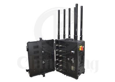 China Portable Military Convoy Bomb Jammer Output Power 300W 4GLTE Cell Phone Signal Interrupter for sale
