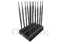 China 12 Antennas Wireless LOJACK Signal Jammer 40m Shielding Radius For 4G WiFi GPS LOJACK for sale