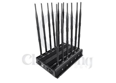 China 12 Antennas Wireless LOJACK Signal Jammer 40m Shielding Radius For 4G WiFi GPS LOJACK for sale