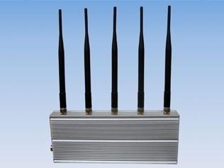 China Desktop Cell Phone Signal Jammer , Business Personal Cell Phone Blocker For 3G Signal for sale