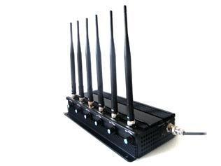 China Mini Portable Office Cell Phone Signal Jammer Adjustable Band 50 To 60Hz for sale