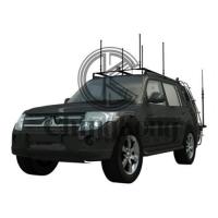 China High Power DDS Convoy Bomb Jammer Protection Roof Mounted Jamming System Black for sale