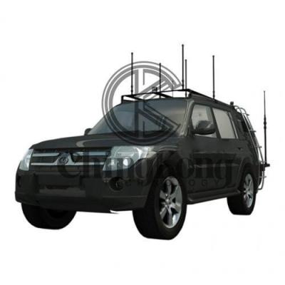 China High Power DDS Convoy Bomb Jammer Protection Roof Mounted Jamming System Black for sale