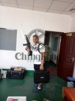 China Dual Antennas DDS High Power Signal Jammer Middle RF Power Build In Battery / Cooling Fan for sale