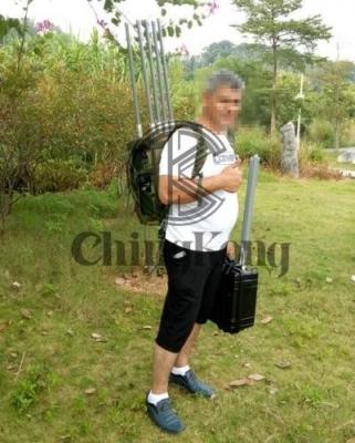China Handheld Portable High Power Signal Jammer Remote Control GPS PDF Format 75W for sale