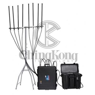 China High Power 200m 240W PDF Format Prison Jammer Black for sale