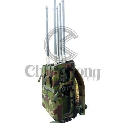 China 100m Range 5 GHZ Jammer Manpack 3G 4GLTE Jammer Output Power 70W for sale