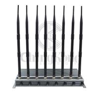 China Indoor Cell Phone Signal Jammer Adjustable 46 Watt Power Built - In 3 Cooling Fan for sale