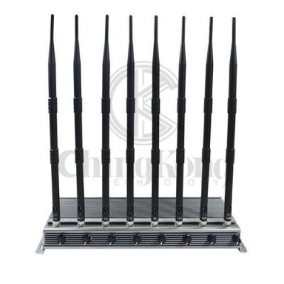China Indoor Cell Phone Signal Jammer Adjustable 46 Watt Power Built - In 3 Cooling Fan for sale