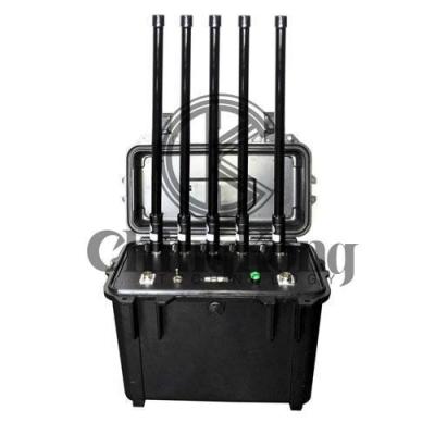 China Handheld Backpack Manpack Jammer Cell Phone Signal Disruptor Continous Working for sale