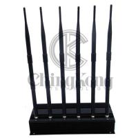 China 6 Antennas Cell Phone Disruptor Jammer Portable Cellphone Signal Jammer for sale