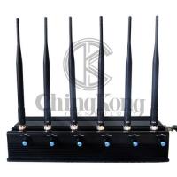 China LOJACK Portable Cell Phone Jammer 6 Antennas Multi Bands Adjustable Power for sale