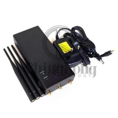 China Handheld Remote Control Signal Jammer 10W Output Power Jamming Up To 100meters for sale