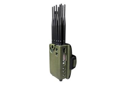 China Nylon Cover Cellphone 5G Signal 10 Antennas Manpack Jammer for sale