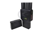China Portable 16 Bands Cell Phone Signal Jammer Hidden Antenna WiFi 5G GPS LCD Display for sale